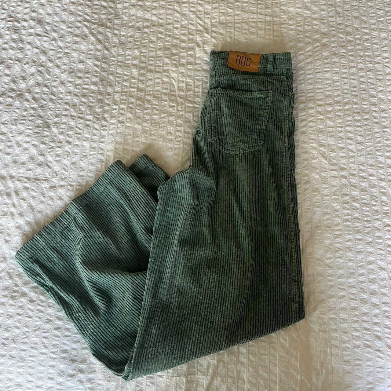 A-Wide BDG green corduroy pants 🌿 Only worn a few... - Depop