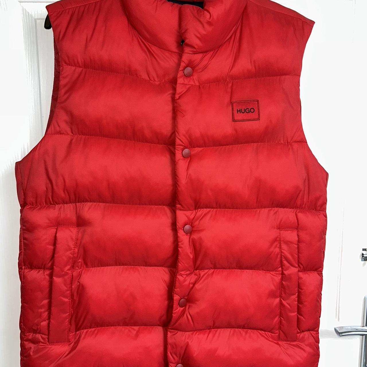 HUGO BOSS GILET Men’s red hugo gilet Legit and... - Depop