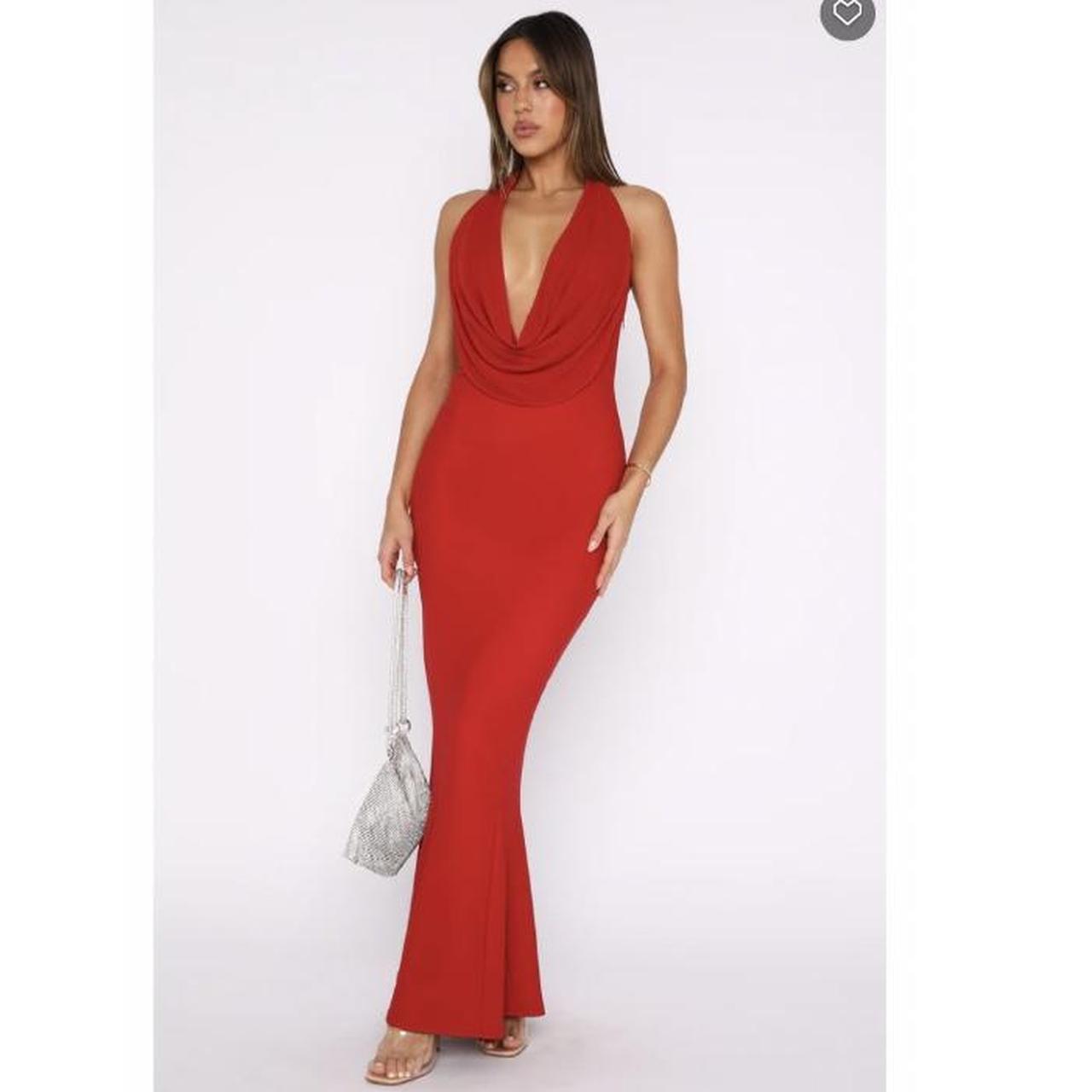 Love language maxi dress in red from whitefox. Size... - Depop