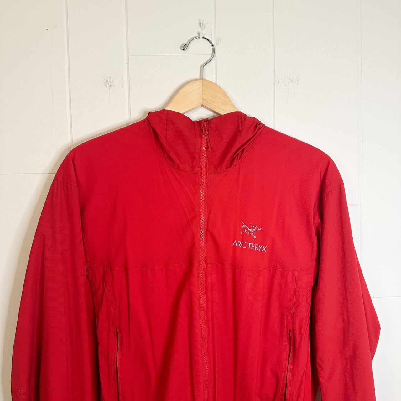 Arcteryx Red Lightweight Soft Shell Jacket Tagged L... - Depop