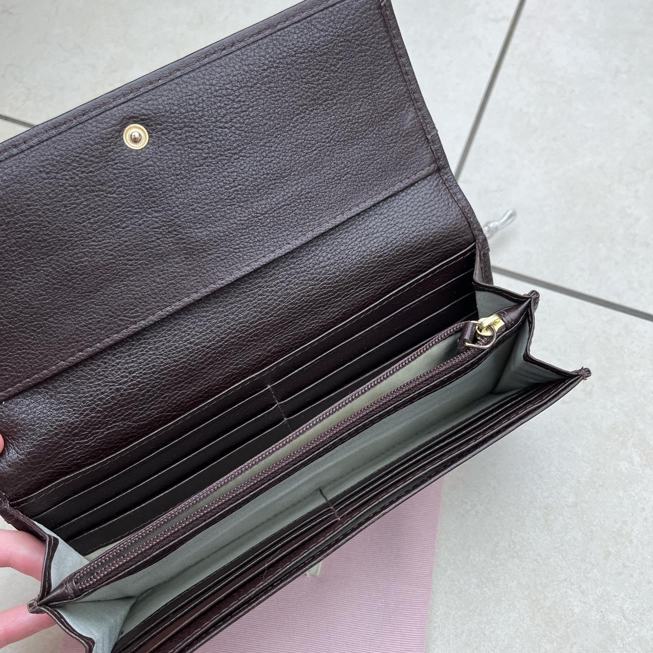 Radley purse in burgundy leather - Depop
