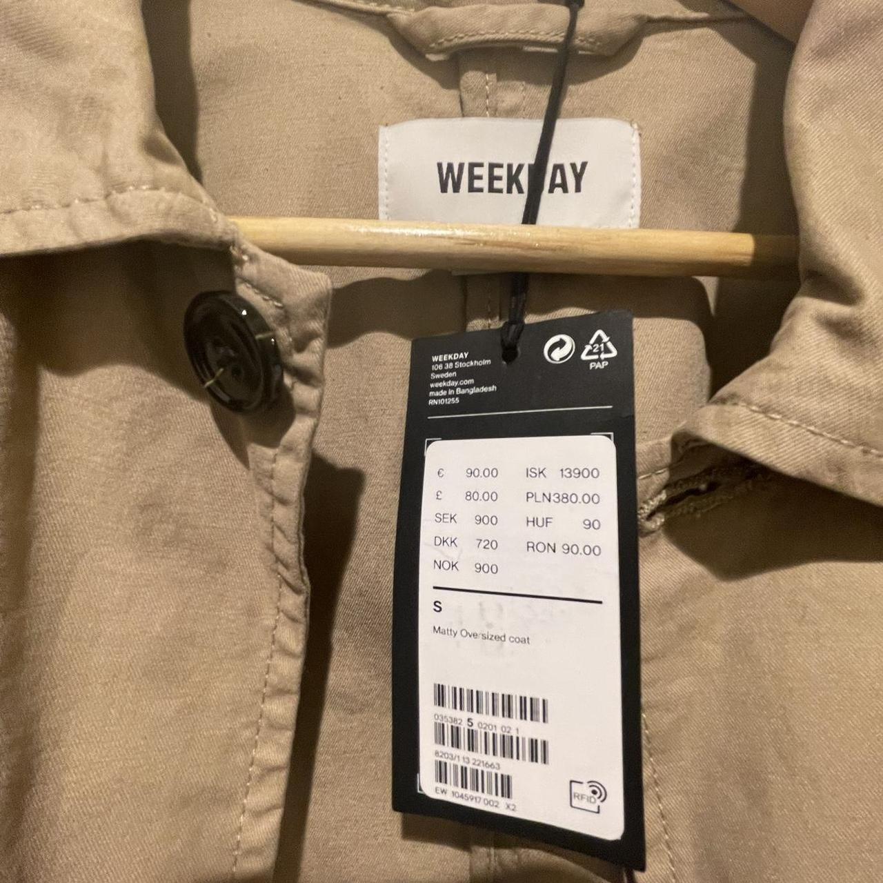 Weekday Men's Tan Coat | Depop
