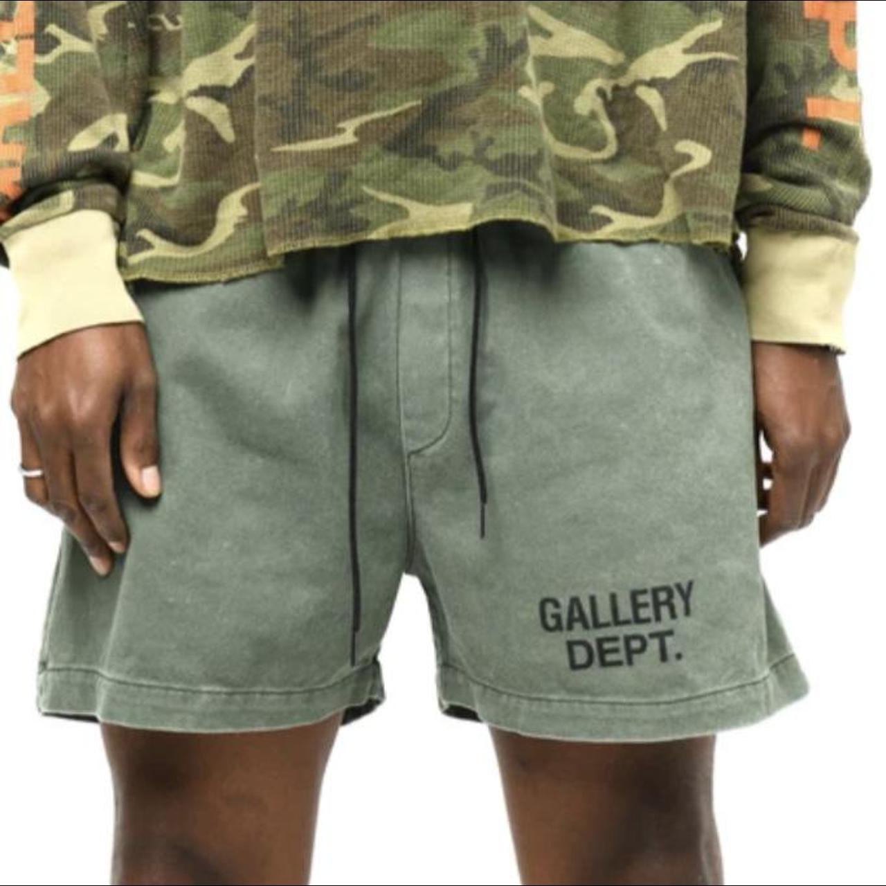 Brand new authentic gallery dept shorts khaki green... - Depop