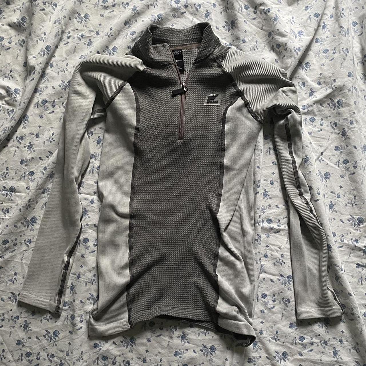 Iets Frans cybercore grey top never worn, only... - Depop