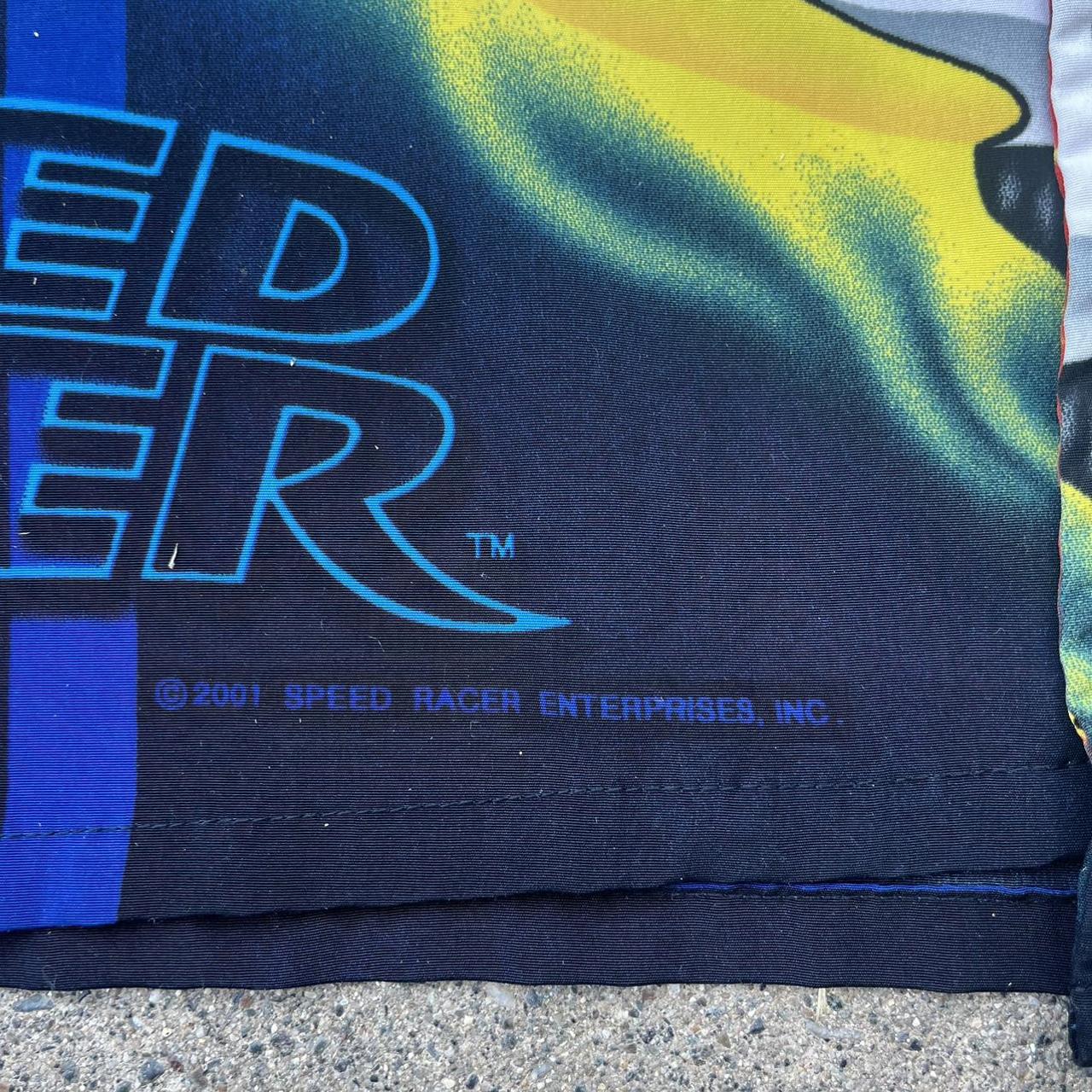 Y2K speed racer button up. Size Large. Pit 24”,... - Depop