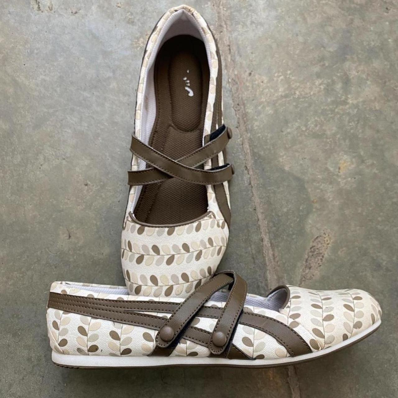 ASICS Mary jane /ballet flat tennis shoe Canvas... - Depop