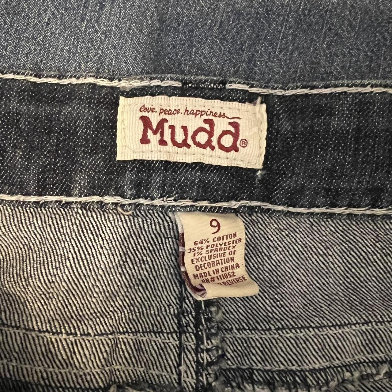 Mudd contrast stitching jeans 😌 low rise 30” inseam,... - Depop