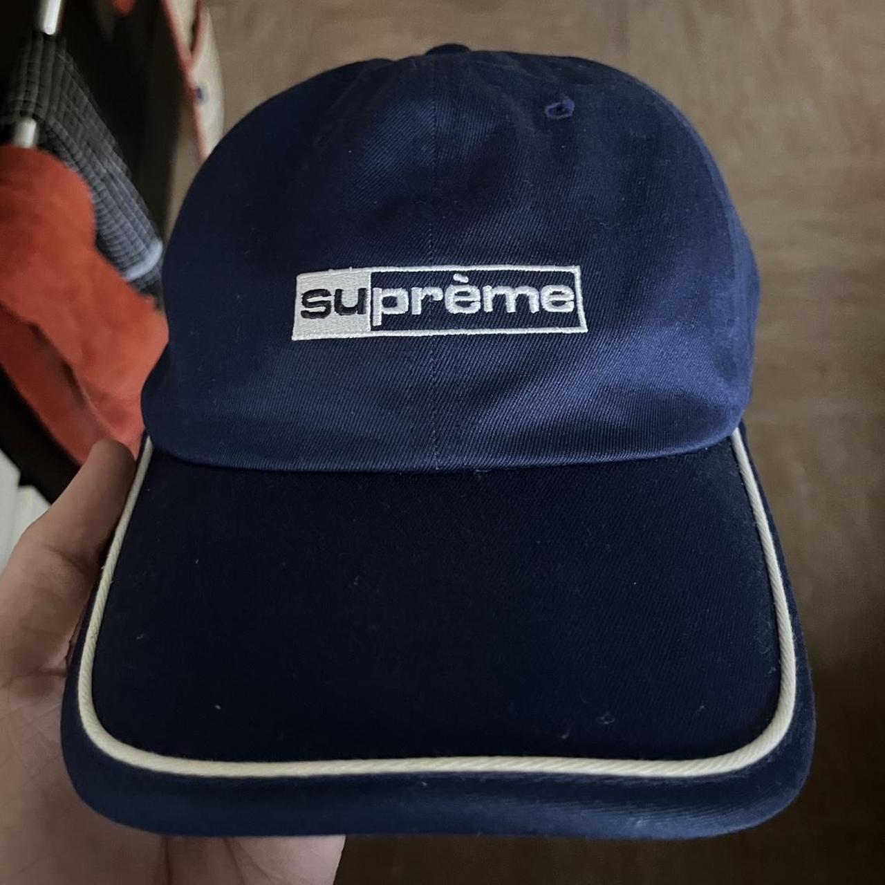 SUPREME BASEBALL CAP PERFECT CONDITION BARELY... - Depop