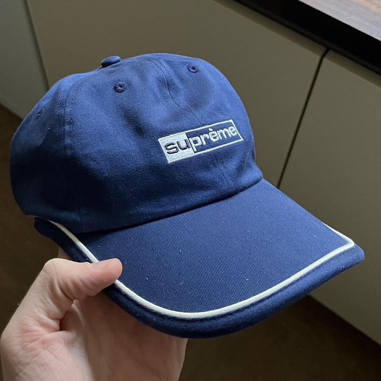 SUPREME BASEBALL CAP PERFECT CONDITION BARELY... - Depop