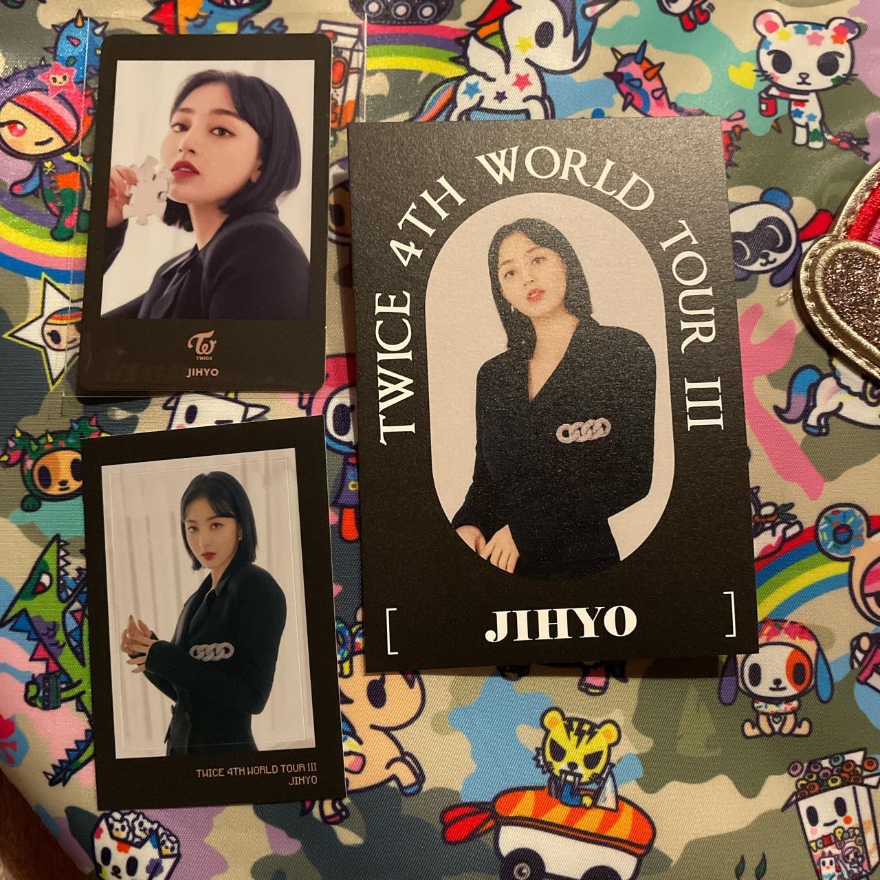 TWICE 4th World Tour III Jihyo Stickers Photocard... - Depop