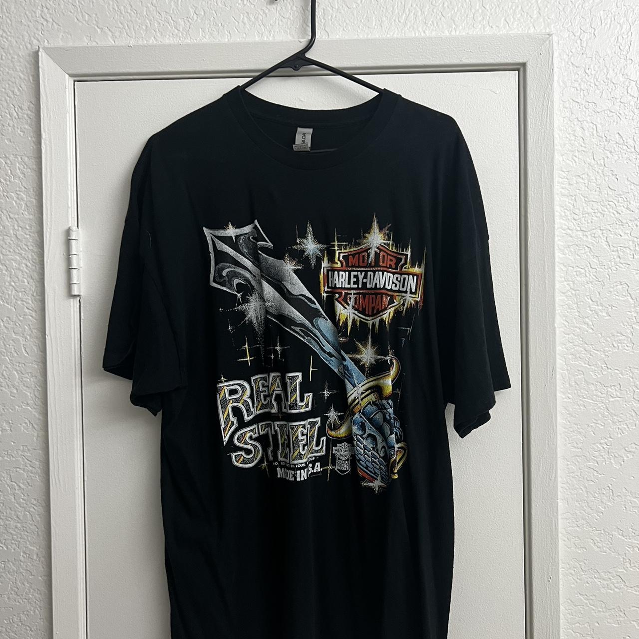 Harley Davidson real steel shirt not vintage baggy 2XL - Depop