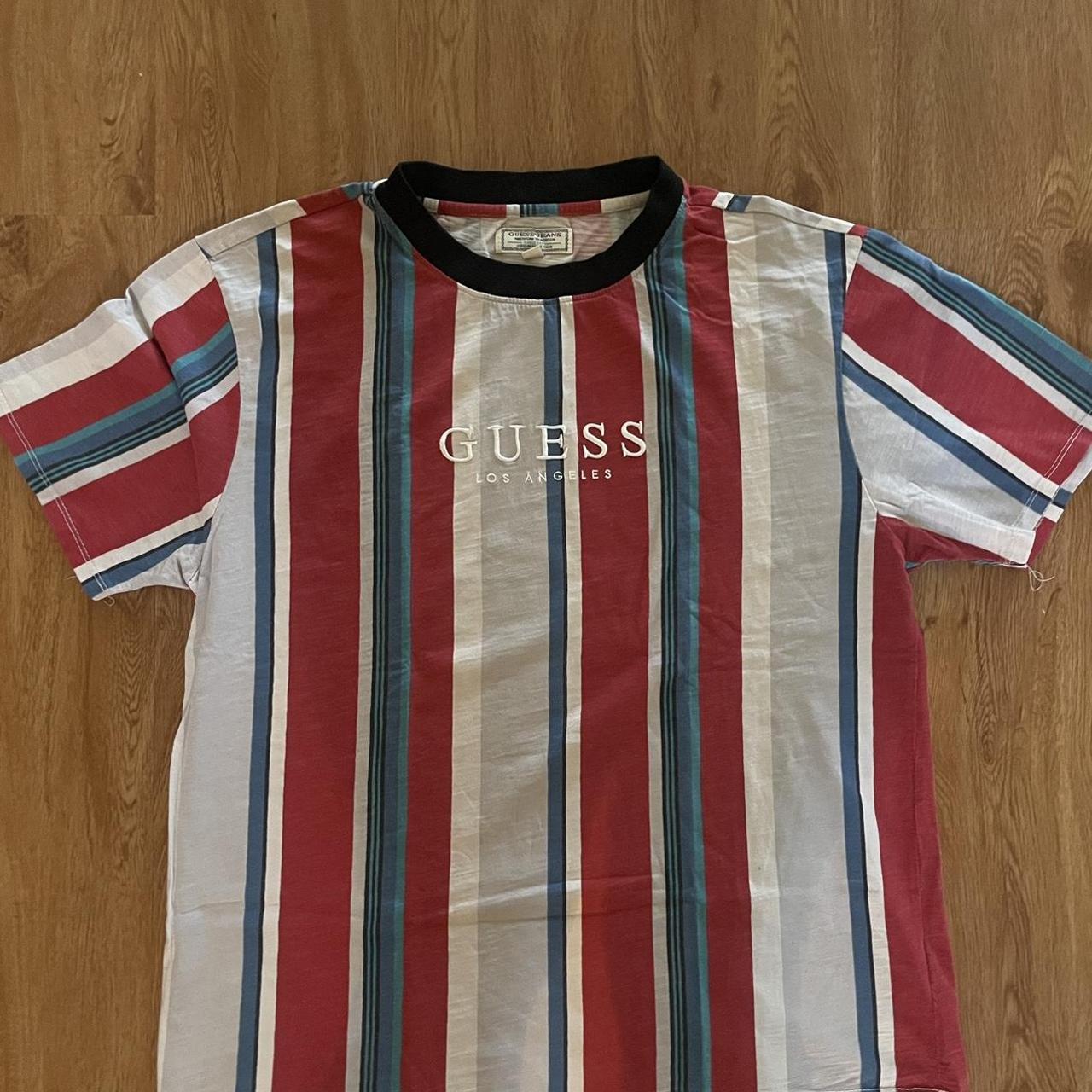 Classic modern Guess Striped shirt, perfect for any... - Depop
