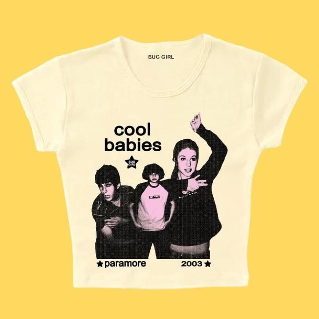 Paramore x Bug Girl collab Baby tee Cream color... | Depop