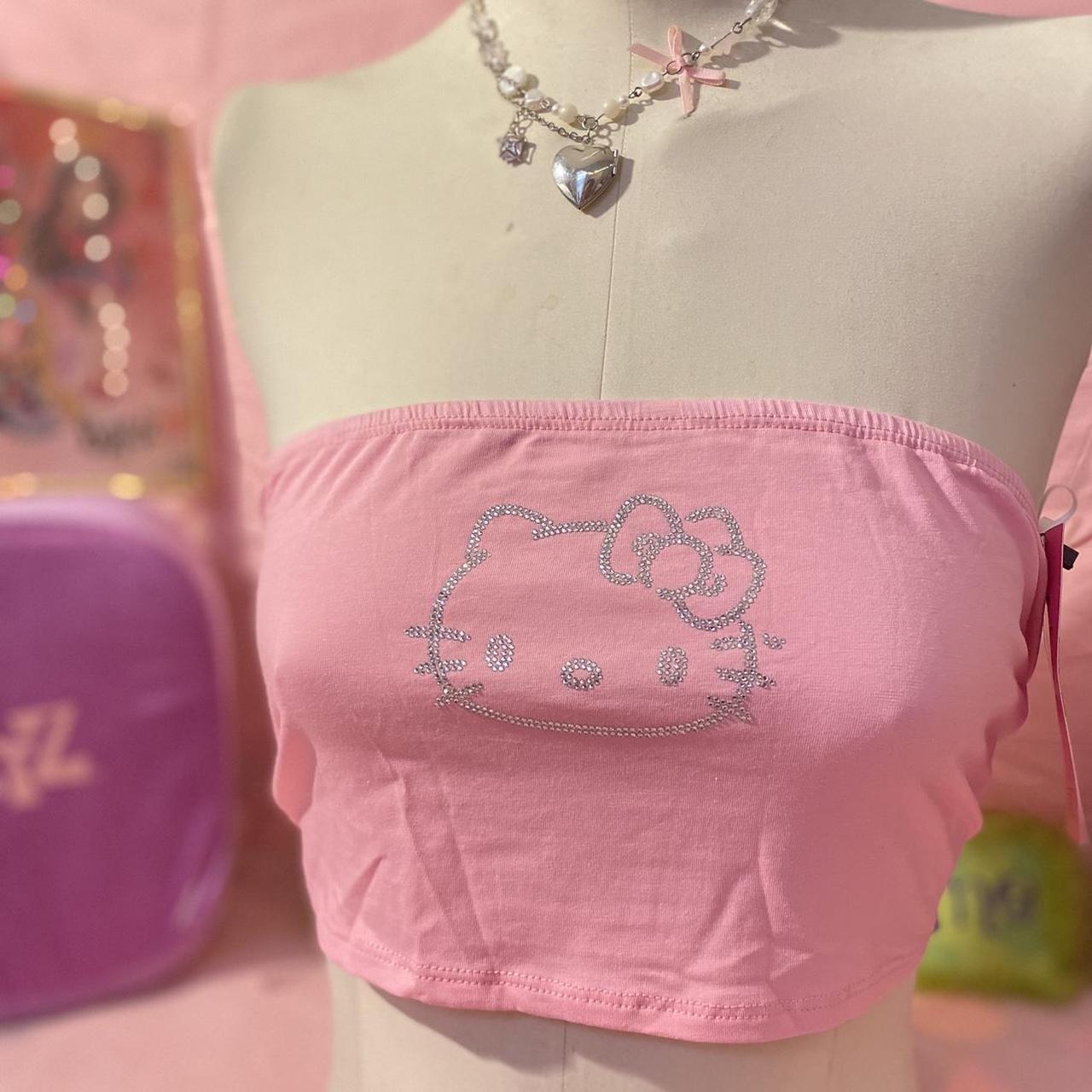 HELLO KITTY X SHEIN TUBE TOP 2022 Size: L New w... - Depop