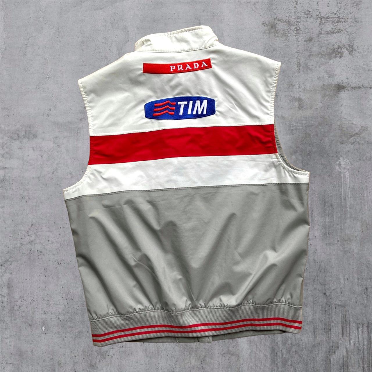 PRADA Luna Rossa gilet zip up sleeveless vest.... | Depop