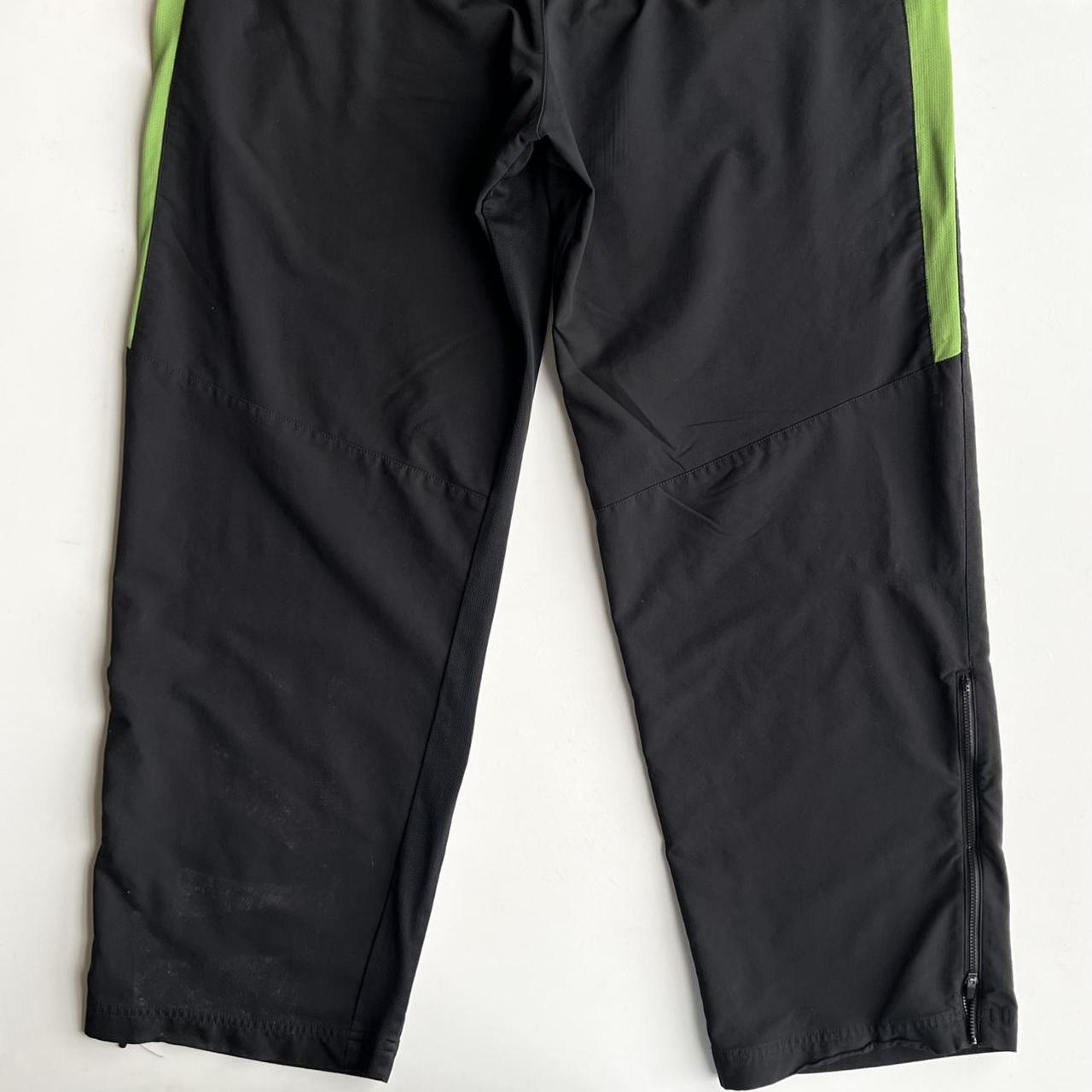 Nike Wide Leg Trackie Bottoms. Black. Size... - Depop