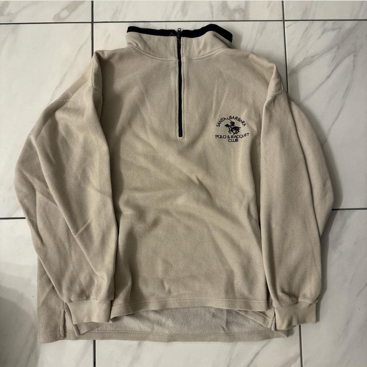 Vintage Santa Barbara Polo and Racquet club quarter... - Depop