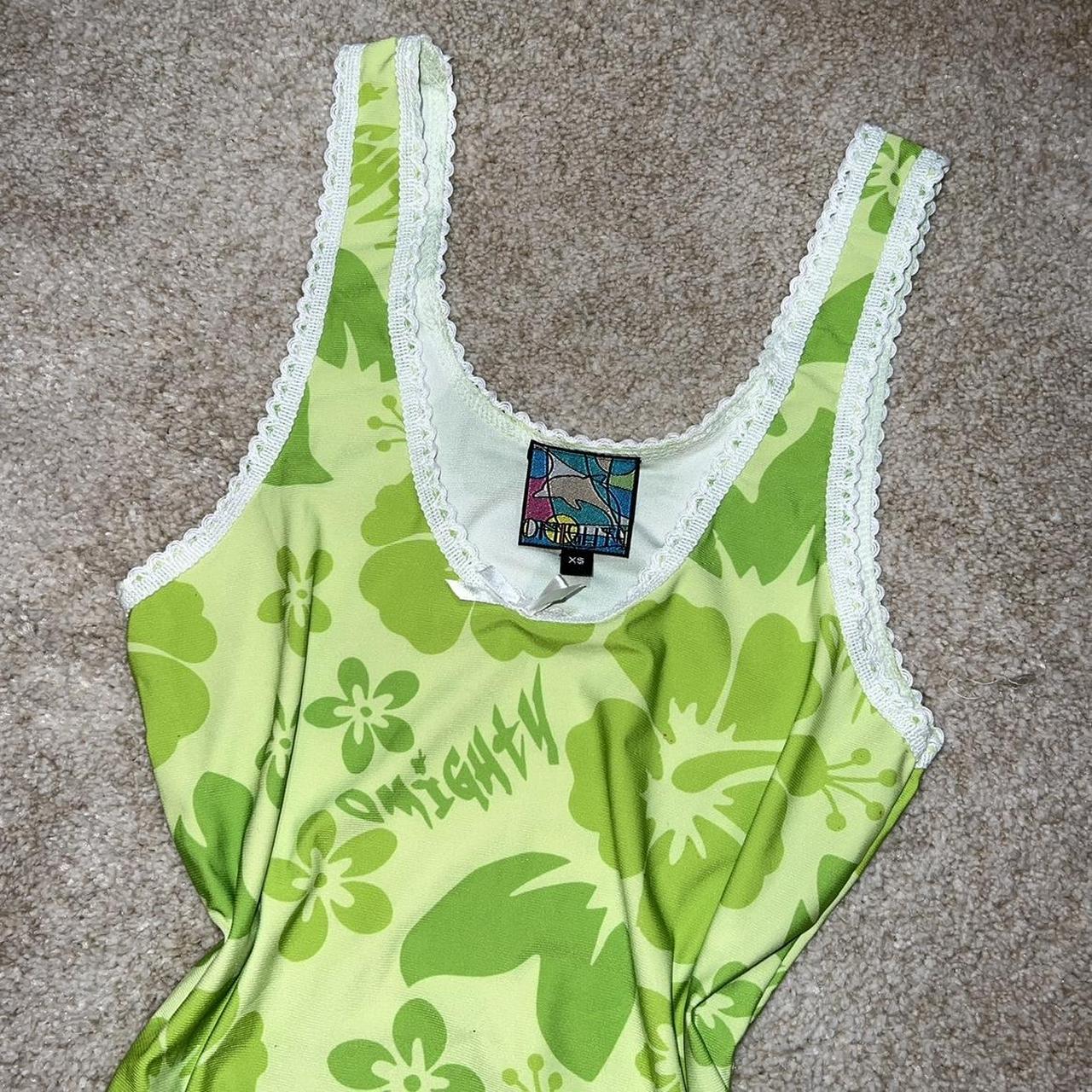 O-MIGHTY Women's Green Dress | Depop