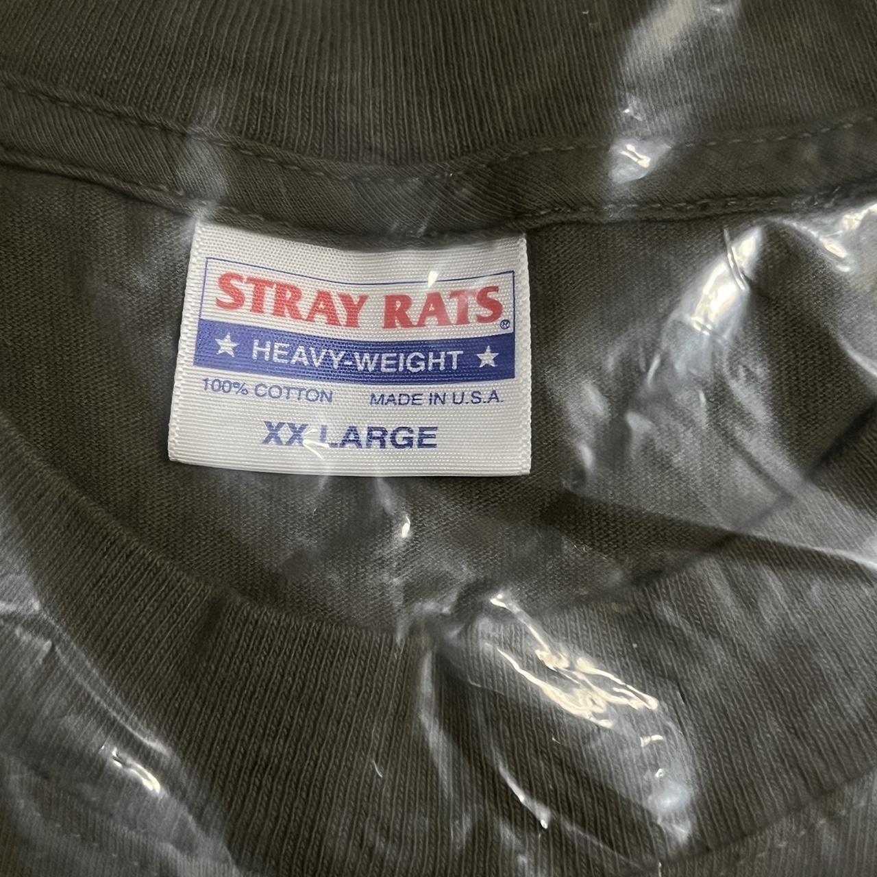 Stray Rats Cut Out Tee Heavyweight Shirt Olive Size... - Depop