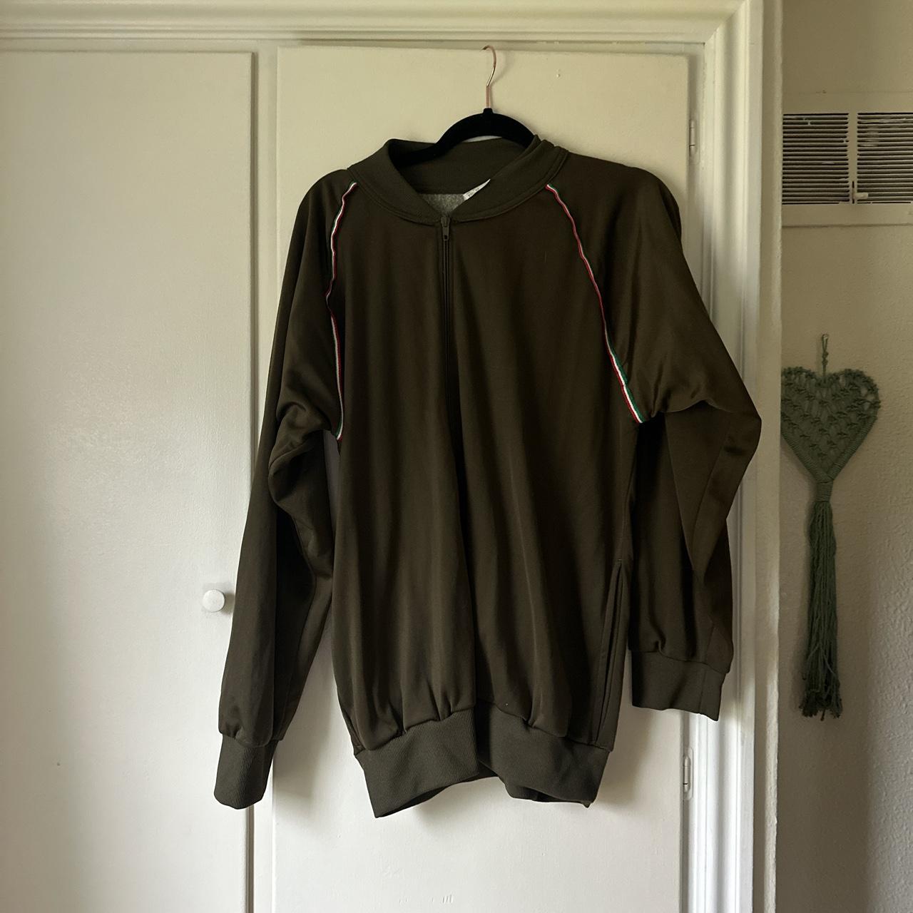 vintage made in italy italian tracksuit zip up... - Depop