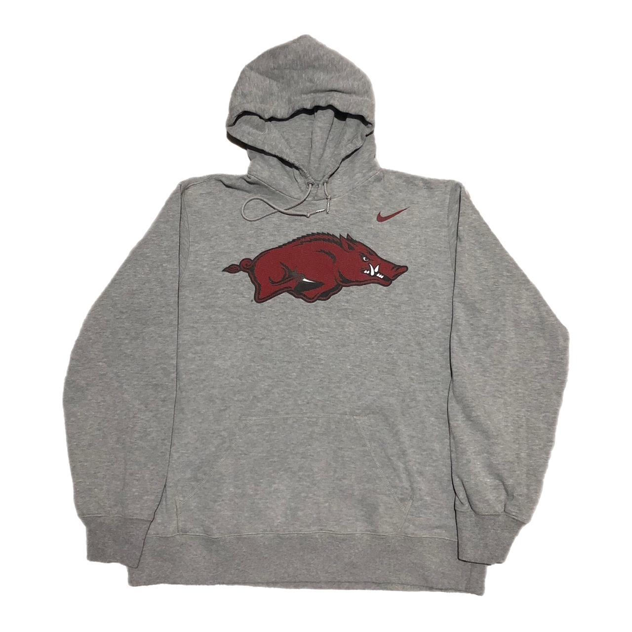 Arkansas Razorbacks Nike Hoodie Men’s XL Gray... - Depop
