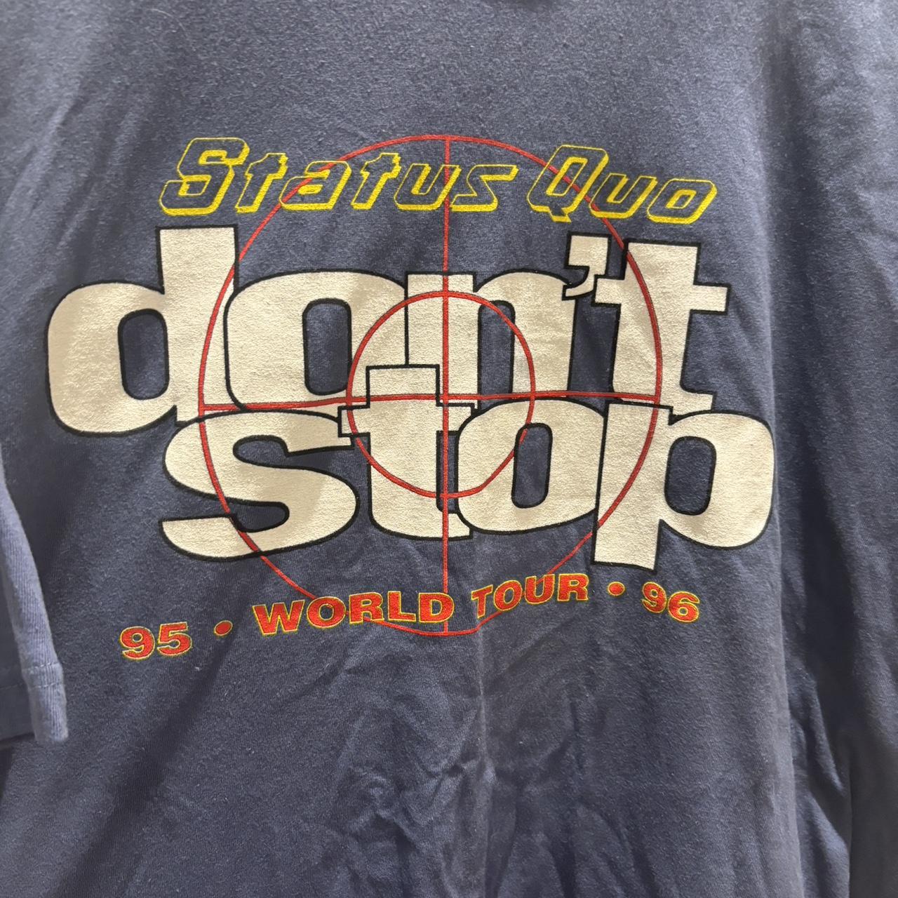 Status quo don’t stop tour t shirt 1994 1995 XL... | Depop