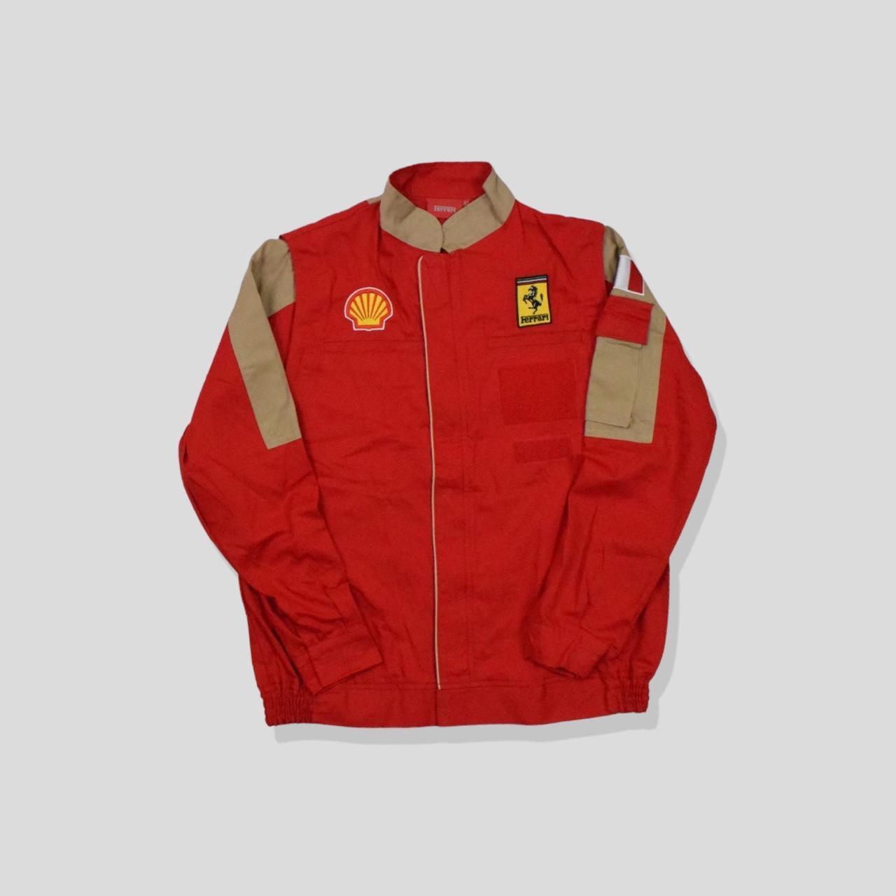 Ferrari jacket Vintage Ferrari Shell Racing... - Depop
