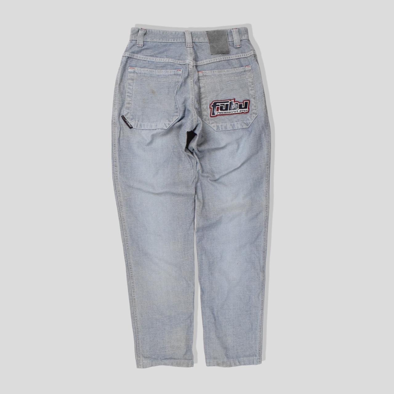 Fubu jeans Vintage 90s FUBU Embroidered Skate... - Depop