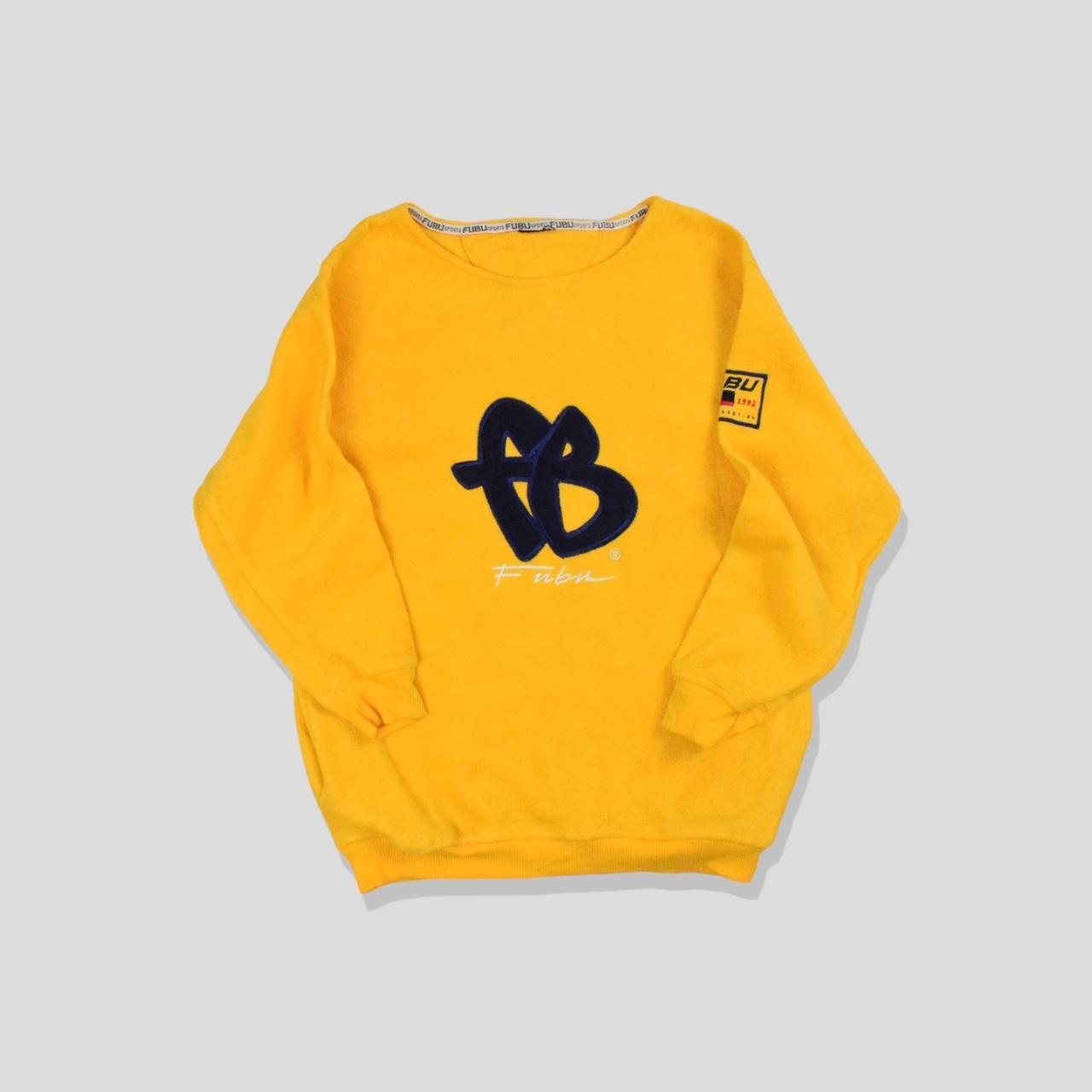 Fubu fleece Vintage 90s FUBU Embroidered Logo... - Depop