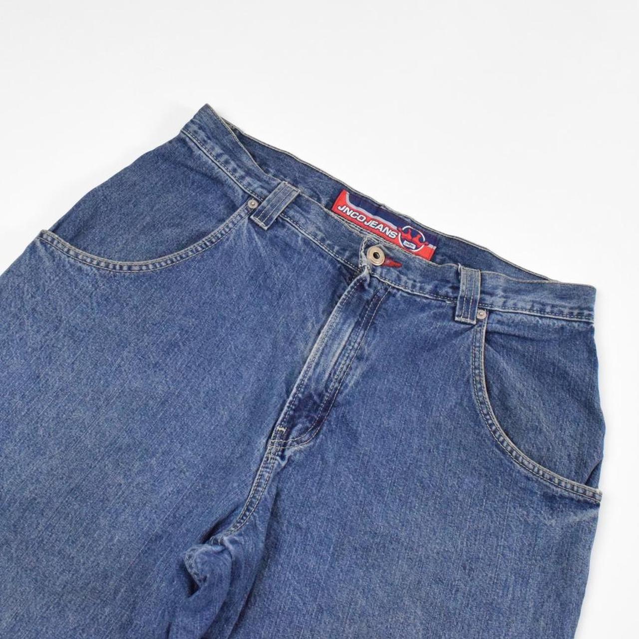 Jnco jorts Vintage 00s JNCO Embroidered Skeleton... - Depop