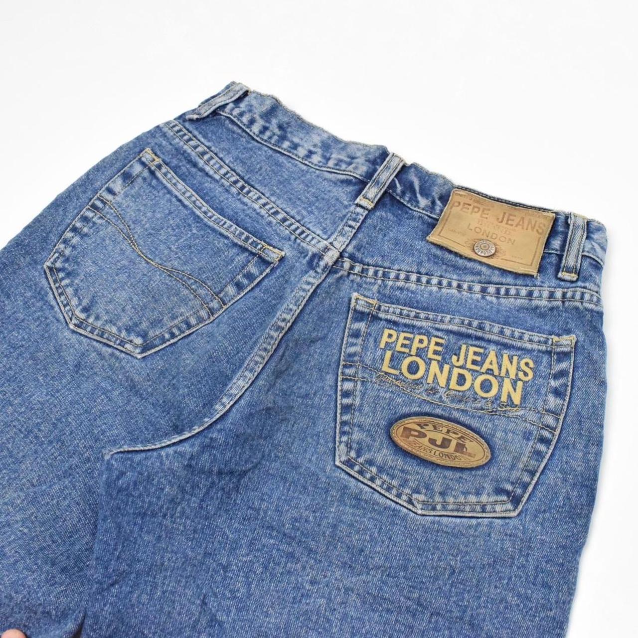 jorts Vintage 00s Pepe Jeans Embroidered Jorts... - Depop