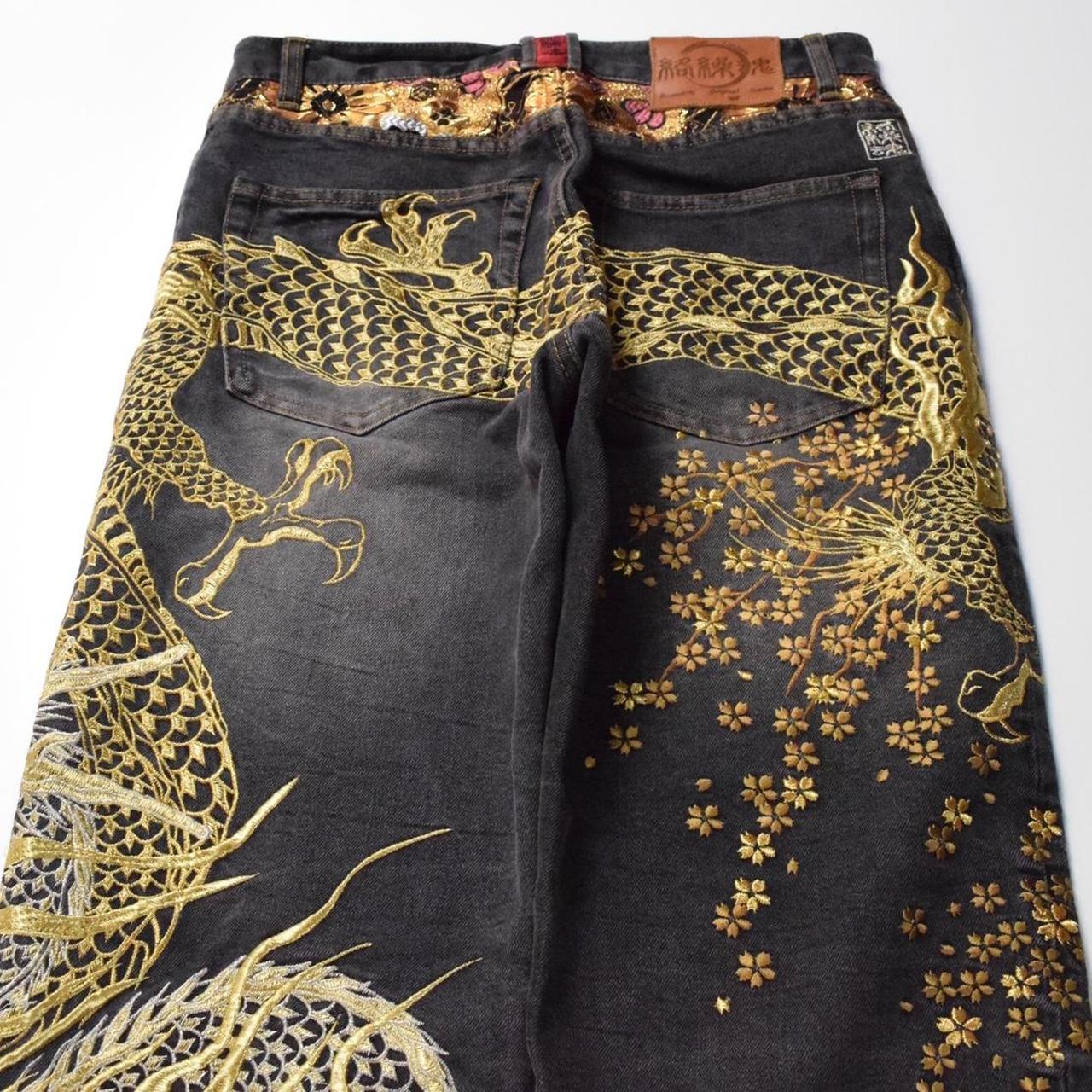 Karakuri jeans Authentic Vintage Japanese Karakuri... - Depop