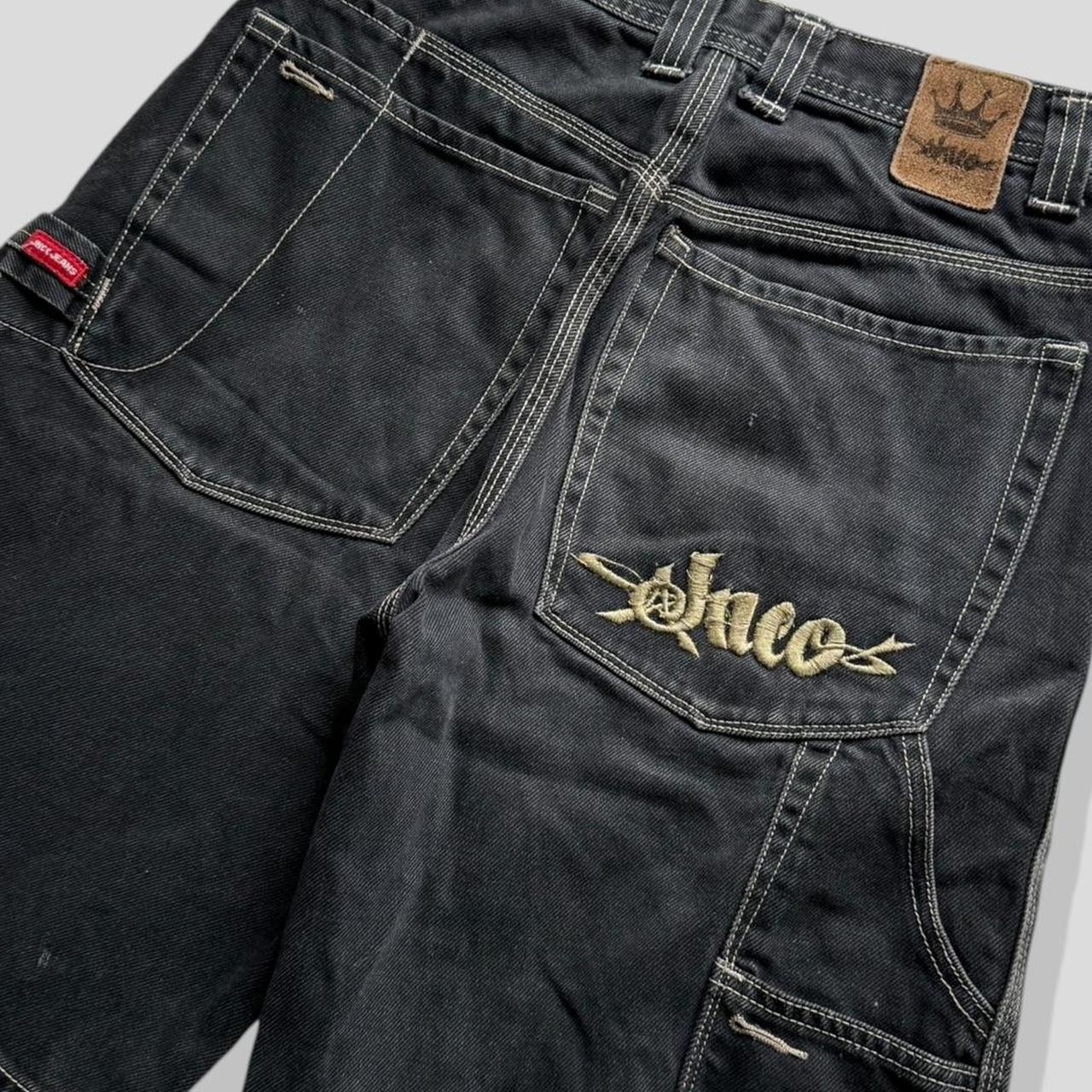 Jnco jorts Authentic Vintage 00s JNCO Embroidered... - Depop