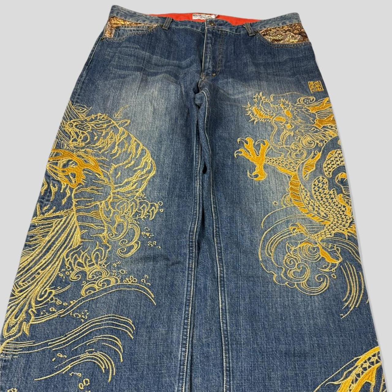 Karakuri jeans Authentic Vintage Japanese Karakuri... - Depop