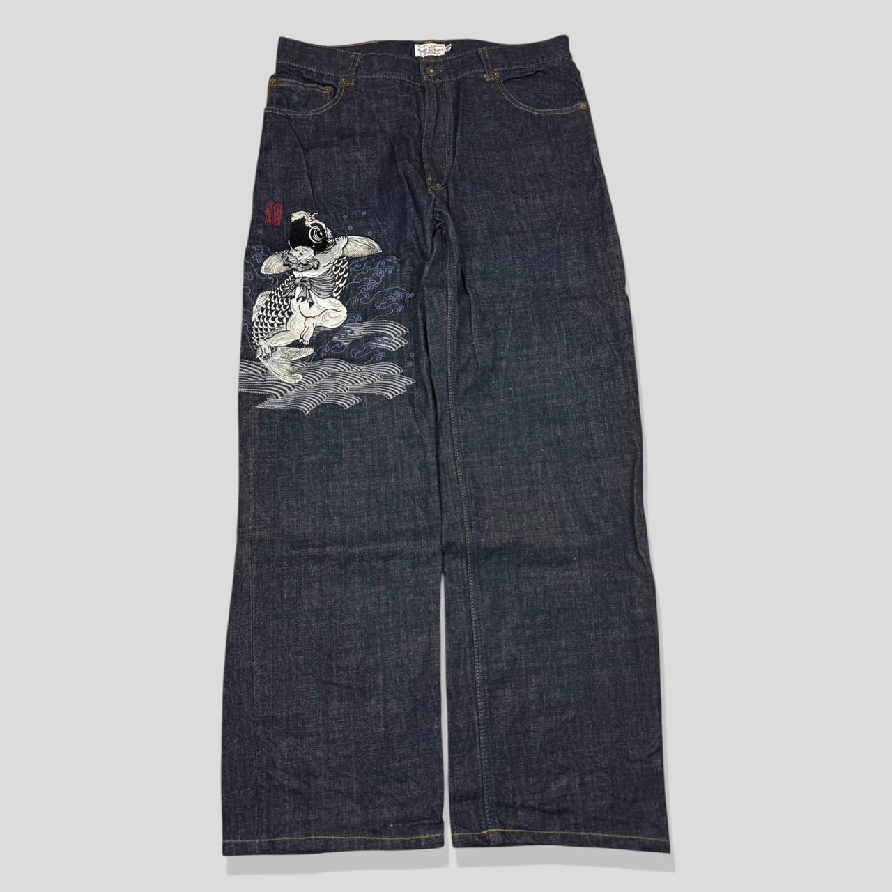 Karakuri jeans Authentic Vintage Japanese Karakuri... | Depop