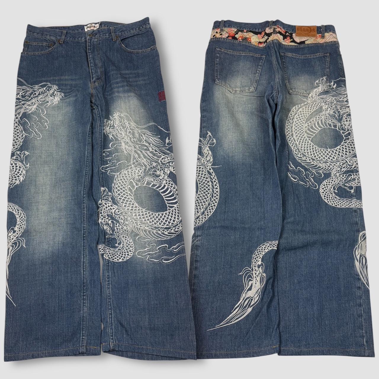 Karakuri jeans Authentic Vintage Japanese Karakuri... | Depop