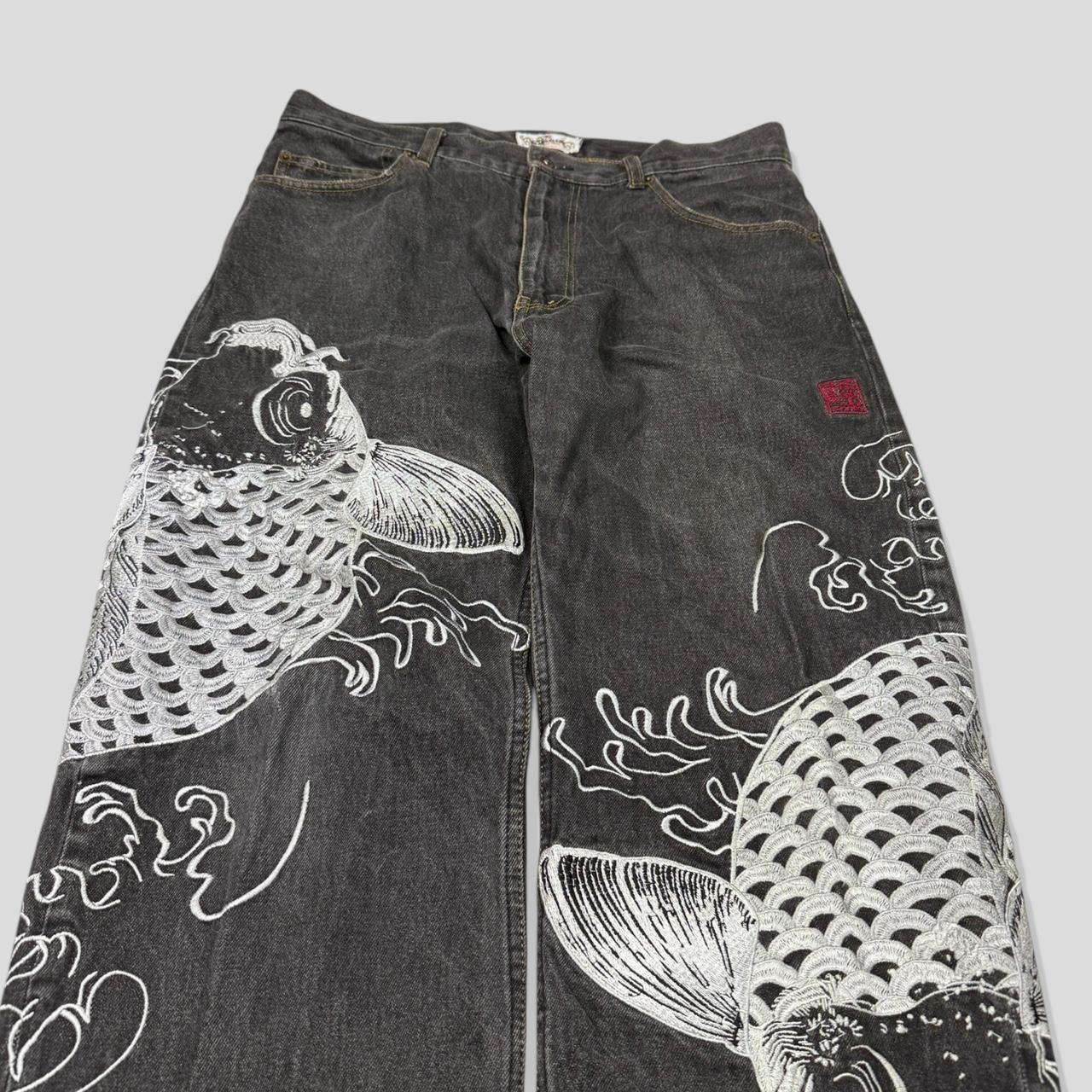 Karakuri jeans Authentic Vintage Japanese Karakuri... | Depop