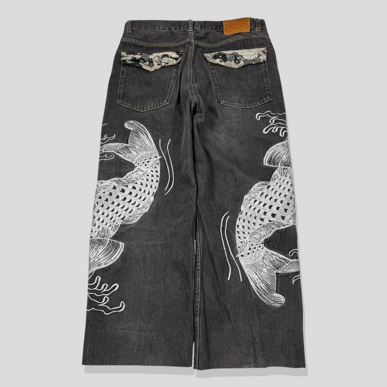 Karakuri jeans Authentic Vintage Japanese Karakuri... | Depop