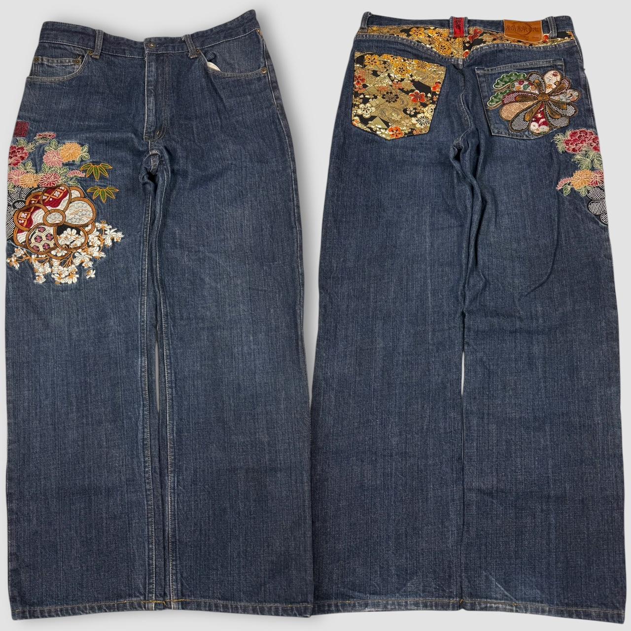 Karakuri jeans Authentic Vintage Japanese Karakuri... | Depop