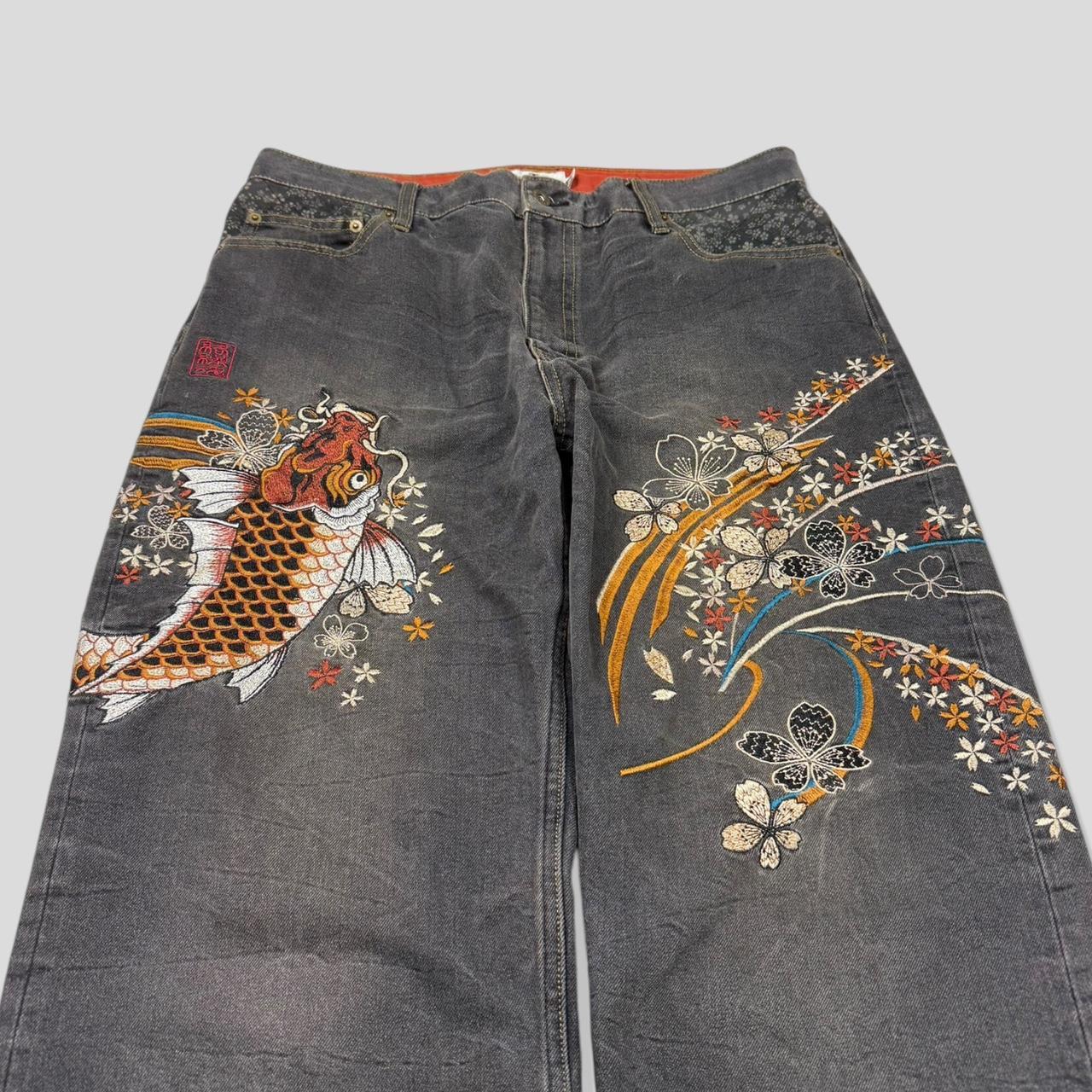 Karakuri jeans Authentic Vintage Japanese Karakuri... | Depop