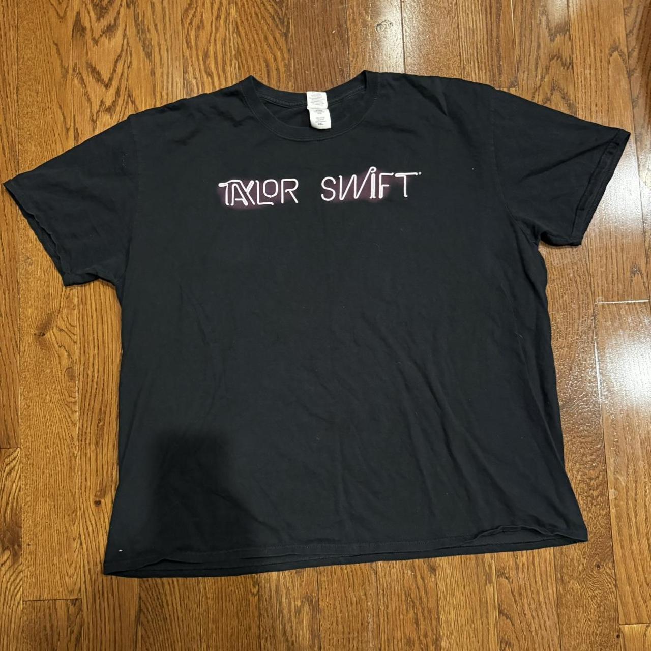 taylor swift neon spell out 1989 tour merch t shirt.... - Depop