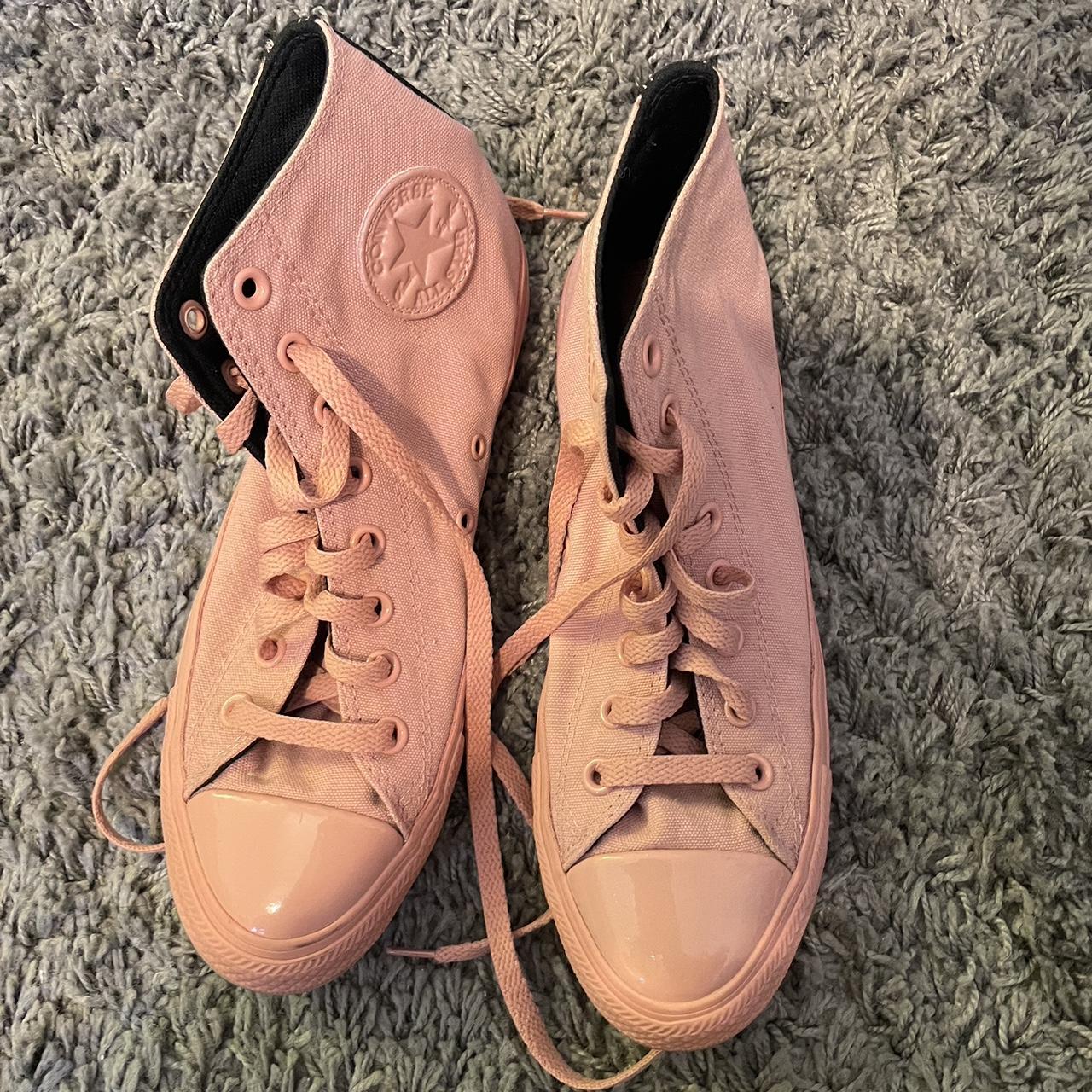 Converse x OPI limited edition high tops. Worn once,... - Depop