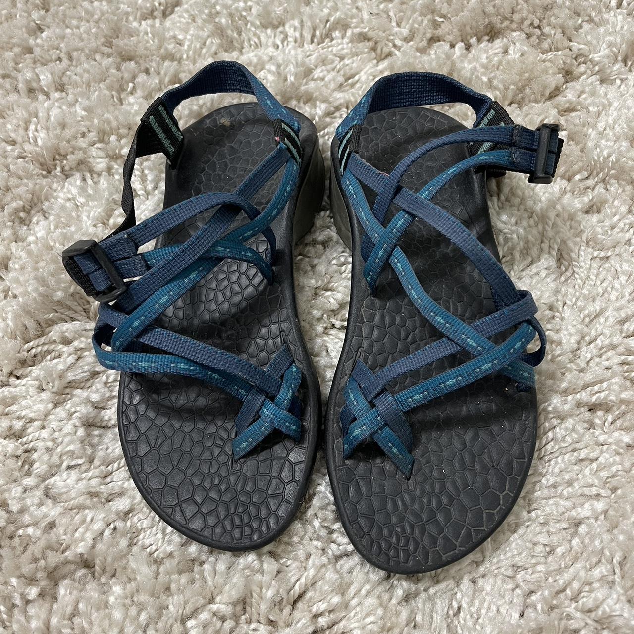 blue chacos women 7 - Depop