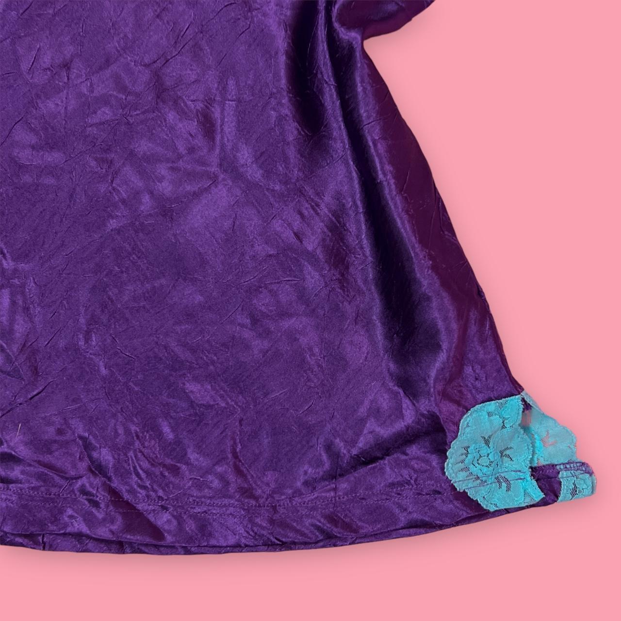 🧨Purple Cami Top 🧨Y2K purple satin camisole. Bright... - Depop