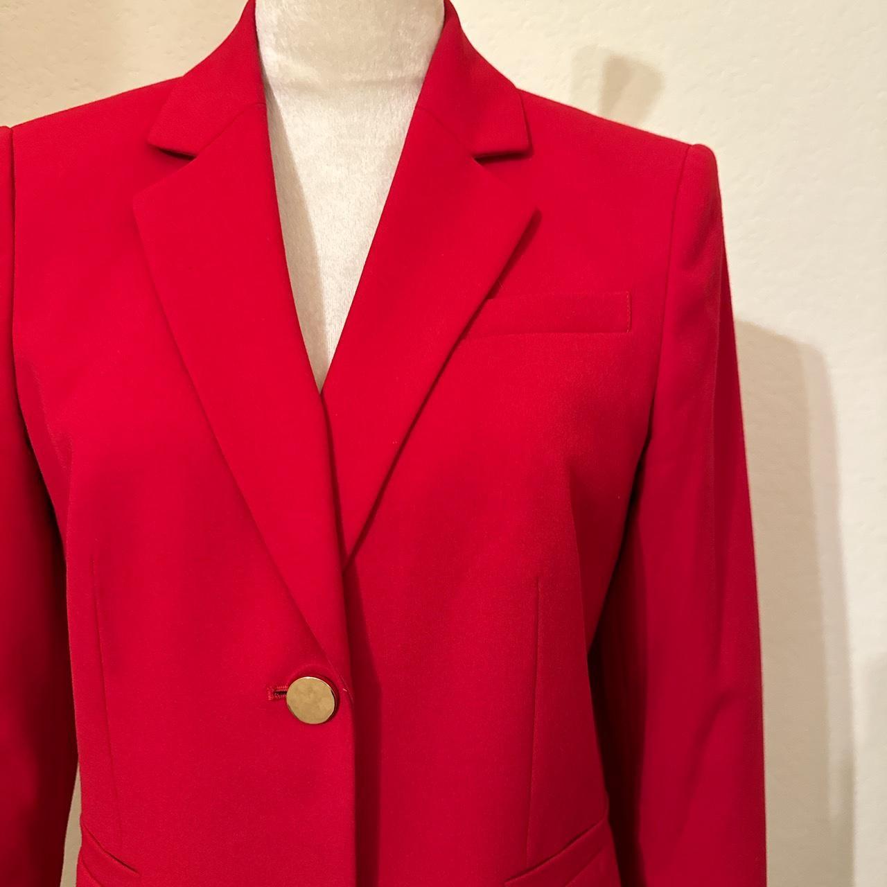 stunning red, calvin klein blazer. this is... - Depop