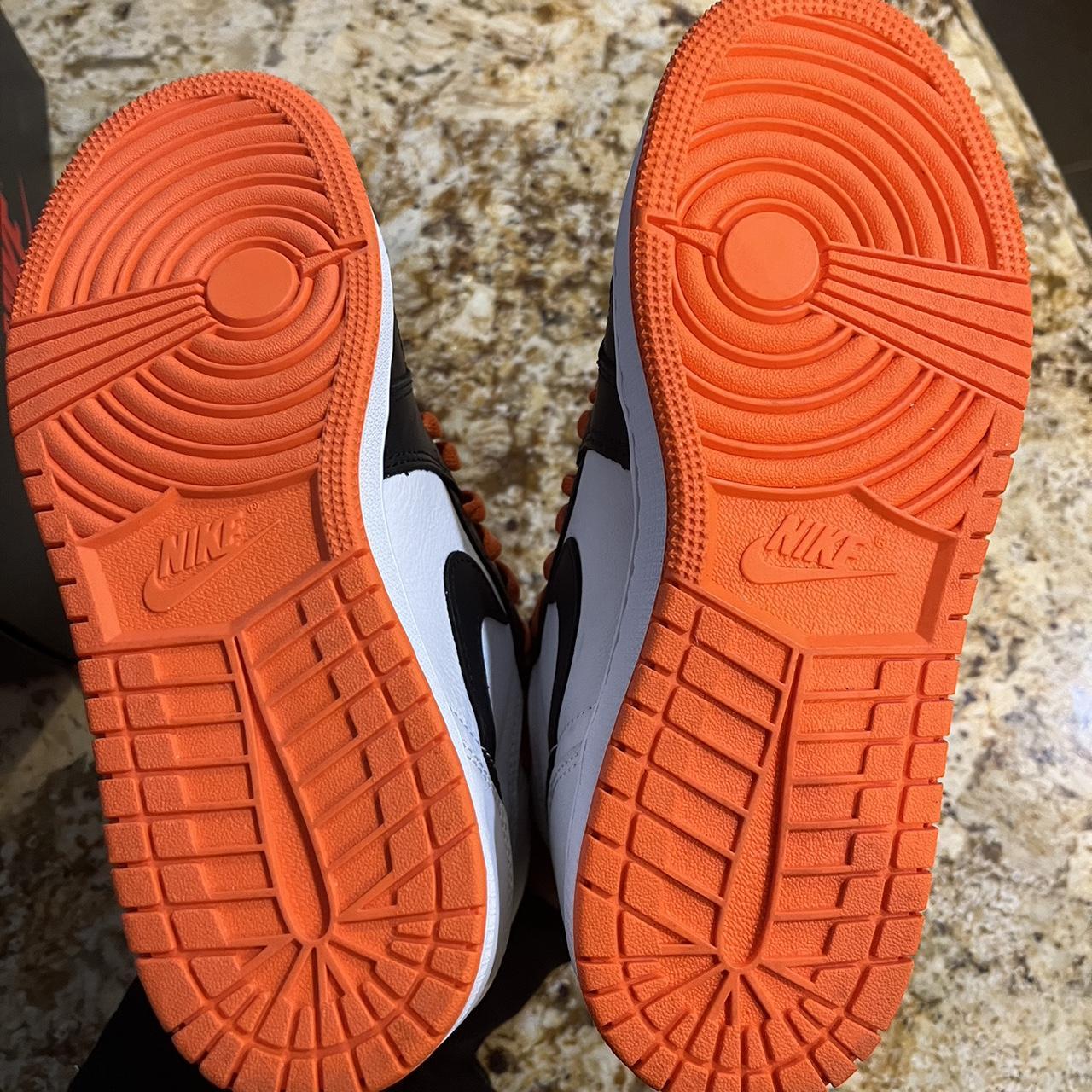 air jordan 1 retro high electro orange gs comes... - Depop