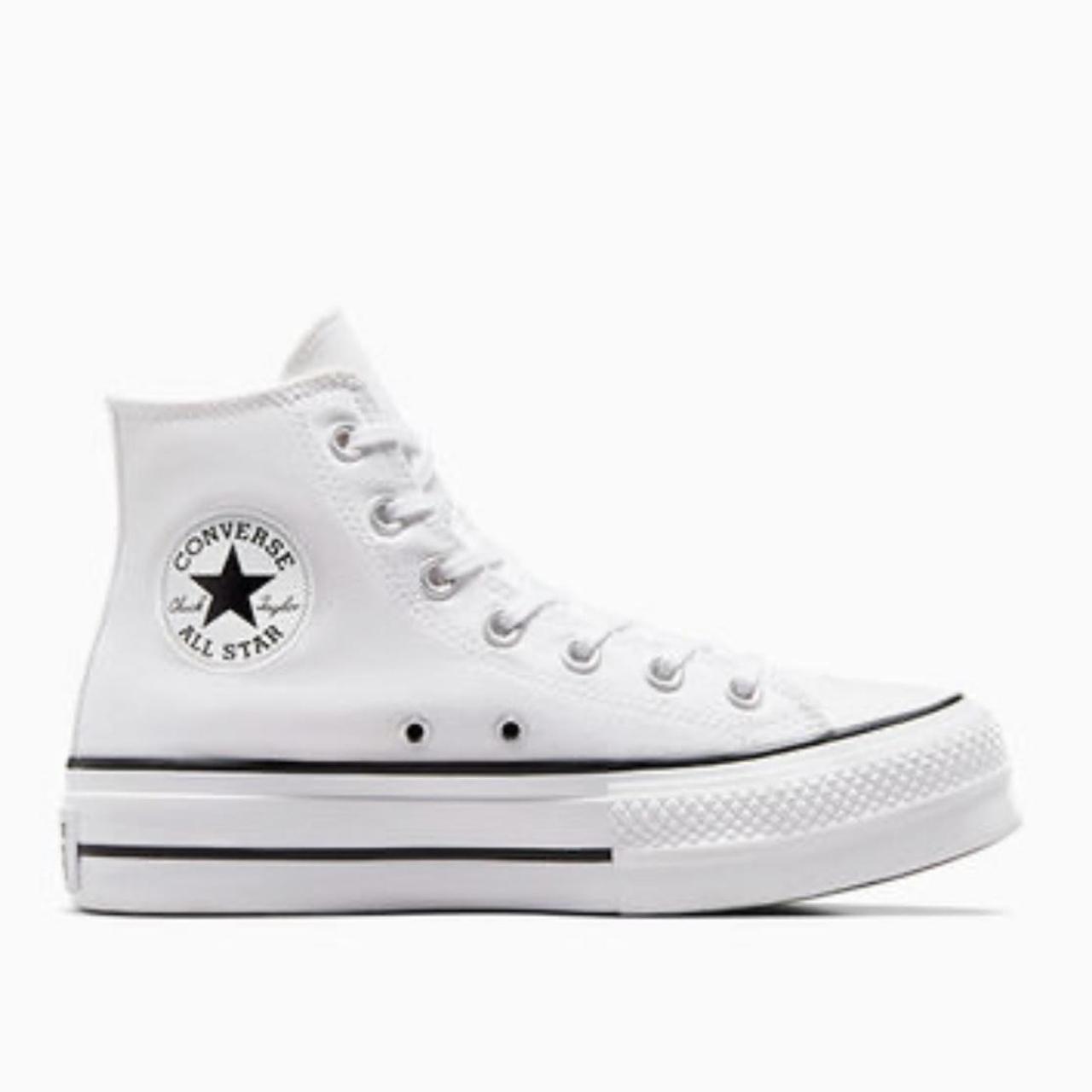 CONVERSE Chuck Taylor All Star Lift White Platform... - Depop