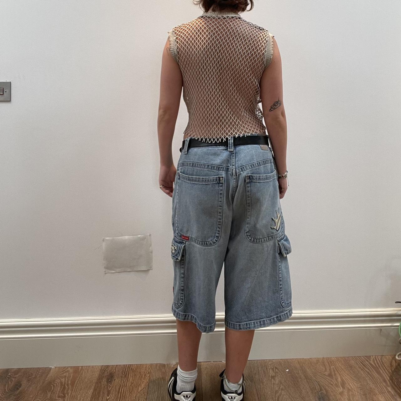 Grey fishnet top Top doesn’t have a label on it but... | Depop