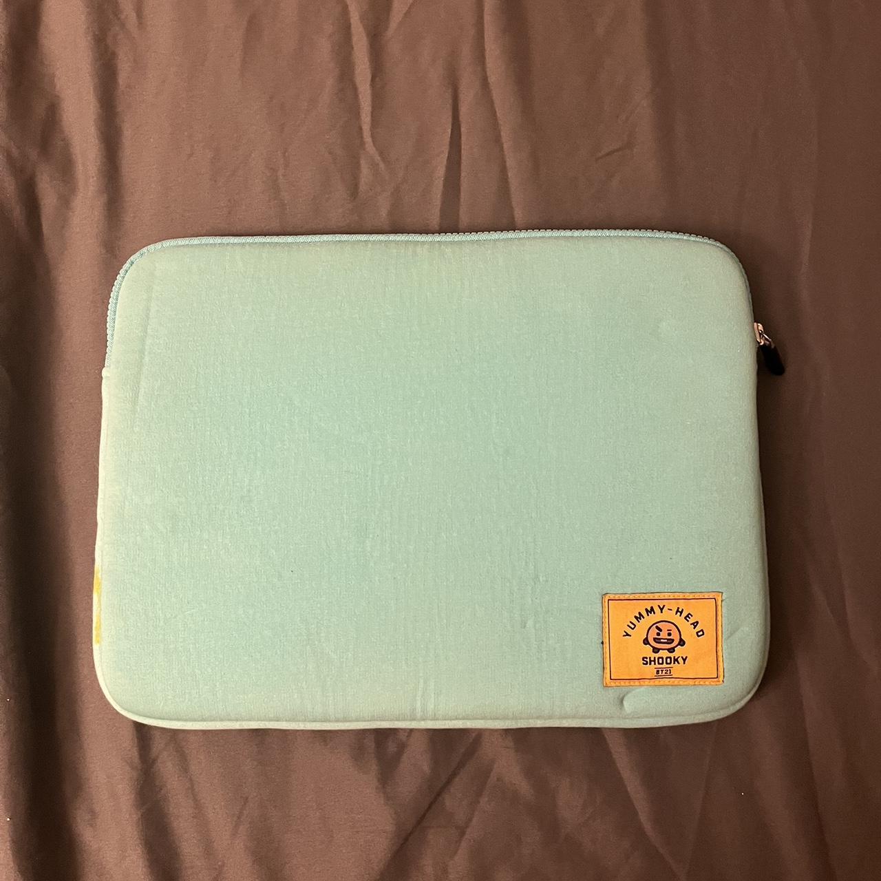 BTS SUGA BT21 shooky laptop case with a few paint... - Depop