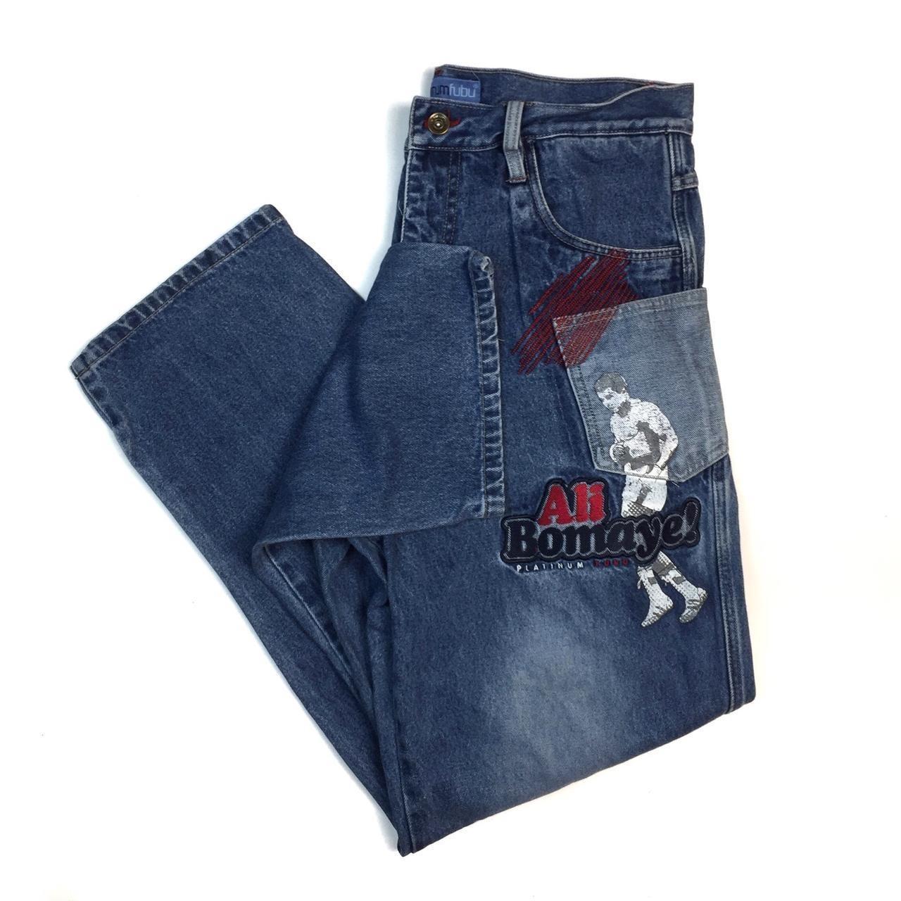 Platinum FUBU Muhammad Ali Championship Embroidered... - Depop